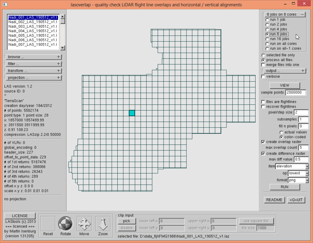 Recovering Flight Lines in Fiji - rapidlasso GmbH